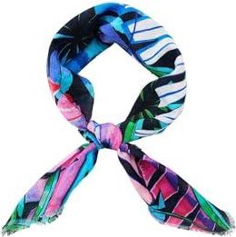 Desigual Accessories Fabric Squared Foulard Fou_Corrective 5000 Navy, Bleu, Taille Unique Femme