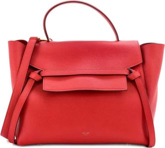 Celine Belt Bag Textured Leather Mini shoulder bag - Rouge