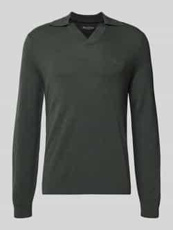 Marc O'Polo Regular Fit Strickpullover aus Baumwoll-Schurwoll-Mix