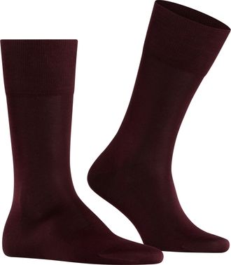 Falke Herren Socken rot Baumwolle & Mix unifarben
