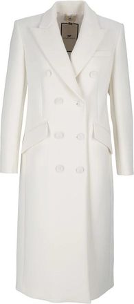 Elisabetta Franchi Cappotto - - Coats - Damen - Wei&szlig; - S
