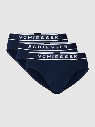 Schiesser Slip mit Logo-Bund im 3er-Pack