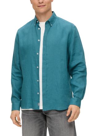 s.Oliver Leinenhemd mit Button-Down-Kragen