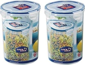 LocknLock PP Classic Frischhaltedose, 1,8 L, &Oslash; 142 x 186 mm, 100% luft- und wasserdicht, Cleveres Verschluss-System, Vorratsdose f&uuml;r K&uuml;hlschrank & Gefrierfach (