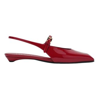 Prada Rote Slingback Flache Schuhe - - Shoes - Damen - Rot - 37 EU