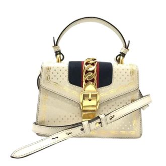 Gucci Pre-owned Cuir sacs-gucci - Femme - Pre-owned - Blanc - Taille: ONE Size