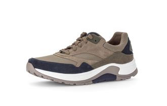 Gabor Herren Sneaker Low,Halbschuhe,Wechselfußbett,zertifiziertes Leder,Turnschuhe,Laufschuhe,schnürer,Marine/Bosco Kombi,46.5 EU / 11.5 UK