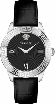 Versace Femme, Accessoires, Noir, Taille: ONE Size Montre Greca Signature