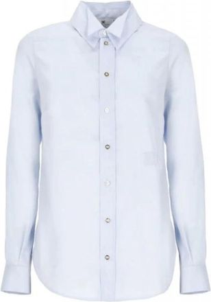 Elisabetta Franchi Femme, Blouses et Chemises, Bleu, Taille: 48 FR Ca-125-61E2-V360 019 Shirt