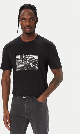 HUGO BOSS T-Shirt Dikems 50568628 Schwarz Relaxed Fit