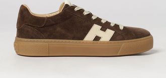 Hogan H705 Sneaker aus Kalbsleder und Veloursleder mit kontrastierendem H-Logo