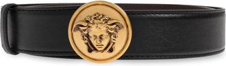 Versace Femme, Accessoires, Noir, Taille: 85 CM Ceinture en cuir 3,5 cm