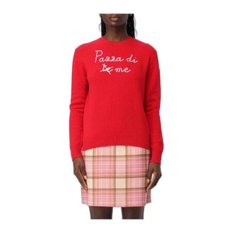 MC2 Saint Barth Pull Col Rond New Queen - Femme - Pulls - Rouge - Taille: 36 FR