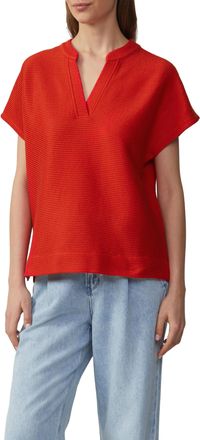 s.Oliver Feminines T-Shirt im Relaxed Fit mit Struktur