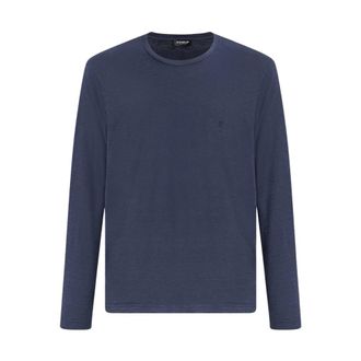 Dondup Regular-fit Rundhals-T-Shirt - - Tops - Herren - Blau - S