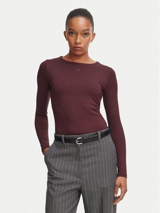 HUGO BOSS Bluse Dasiia 50545208 Dunkelrot Slim Fit