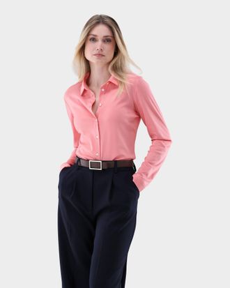 van Laack Hemdbluse aus Jersey tailliert