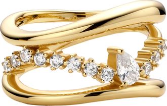 Ania Haie Ringe - 925er Sterlingsilber Ring - Gr. 54 - in Gold - für Damen