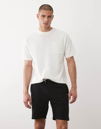 GANT Short molletonn&eacute; &agrave; logo &eacute;cusson - Noir