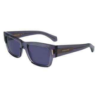 Ferragamo Graue Acetat-Sonnenbrille
