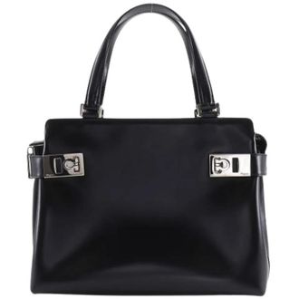 Ferragamo Pre-owned Lederhandtasche - - Pre-owned - Damen - Schwarzk - ONE SIZE