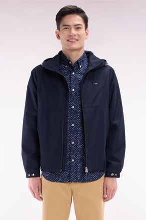 Eden Park Blouson Coupe-vent En Polyamide Soft Touch &Agrave; Capuche Marine