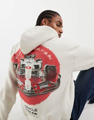 Hollister Red Bull - Sweat &agrave; capuche zipp&eacute; - Blanc