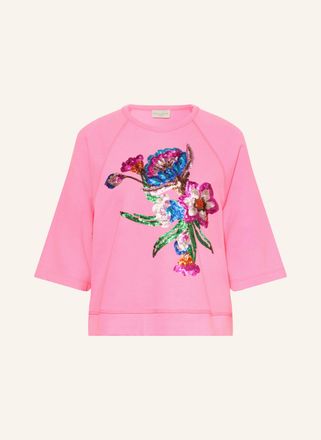 Milano Milano Italy Sweatshirt Mit Pailletten pink