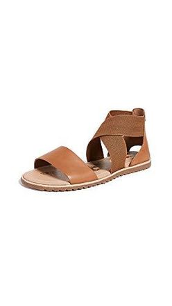 Sorel Ella Sandal Slip-on Femmes, 36.5 EUR, Camel Brown