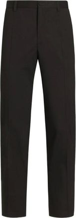 Dolce & Gabbana Homme, Pantalons, Noir, Taille: L Pantalon en toile de laine stretch
