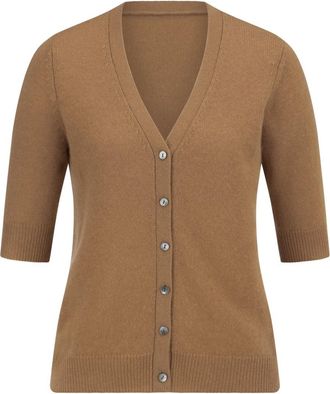 Peter Hahn Strickjacke V-Ausschnitt Peter Hahn braun