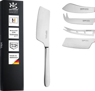 Gehring Gehring Solingen K&auml;sebeil Serie Pur I ergonomischer Edelstahlgriff I K&auml;se Messer I rostfreier Edelstahl I K&auml;se Besteck I Kr&auml;uter Messer I sp&uuml;lmaschine