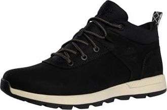 Timberland Homme Baskets Mi-Hautes en Cuir À Lacets Sprint Basic, Black, 41 EU
