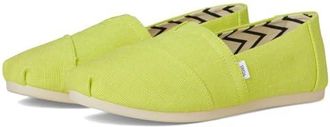 Toms Femme Alpargata Classic Espadrilles, Toile Heritage Citron Vert Vif, 39 EU