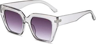 Generic Lunettes de soleil rétro tendance à grand cadre pour tir de rue pour hommes et pour femmes en plein air vacances soleil ombrage (couleur : D, taille :