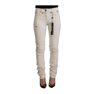 Karl Lagerfeld Slim Fit Wei&szlig;e Jeans - - Trousers - Damen - Wei&szlig; - W25