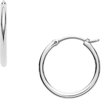 Fossil Ohrringe Für Frauen, 20.1mm X 16.2mm Silber Edelstahl-Ohrringe, JOF00001040