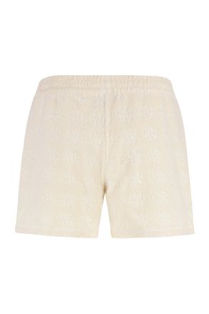 Tory Burch Womens Shorts Terry Cloth Ivory New Cotton