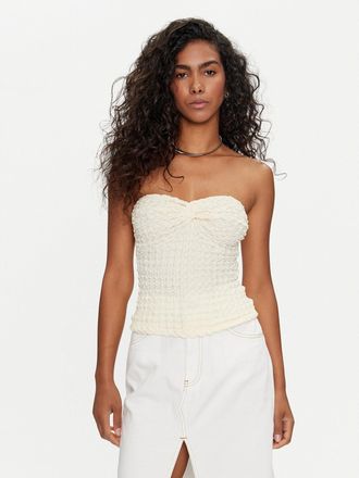 Vila Top Tiro 14106707 Beige Regular Fit