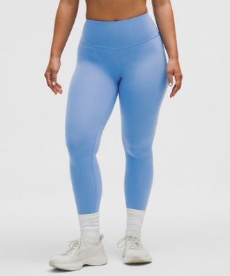 lululemon Wunder Train Leggings mit hohem Bund im Contour Fit für Frauen - 71 cm - Größe 10 in Pool Party
