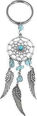 Generic Porte-clés pour travaux manuels, attrape-rêves, porte-clés en flocons naturels avec plumes, mini aile, attrape-rêves pour sacs, décoration de maison, 