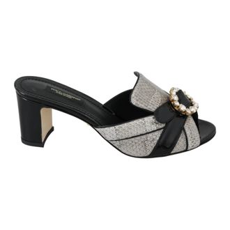 Dolce & Gabbana Exotische Lederkristall-Sandalen - - Shoes - Damen - Mehrfarbig - 37 EU