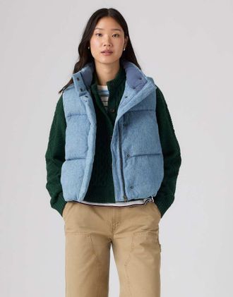 Levi's Tate gilet bouffant bleu