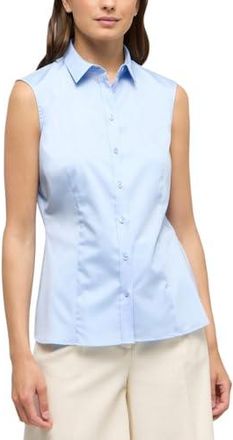 Eterna Femme Satin Shirt Regular FIT SL Bleu Clair 46_D_SL