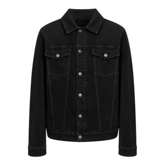 Dondup Regular Fit Jeansjacke aus Stretch-Denim - - Jackets - Herren - Schwarzk - XL