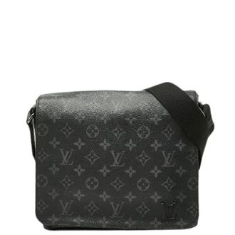 Louis Vuitton Pre-owned Monogram Eclipse Messenger Bag - - Pre-owned - Herren - Schwarzk - ONE SIZE