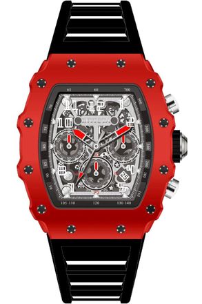 Invicta Racing 69710 Herrenuhr - Quarzwerk - Acryl mit silbernem Zifferblatt - 43 mm