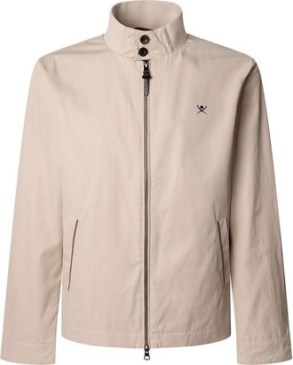 Hackett Herren Cotton Harrington Jacke, Braun (LINEN BEIGE), S