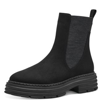 Marco Tozzi Damen Chelsea Boots zum Reinschlüpfen Plateau, Schwarz (Black), 39