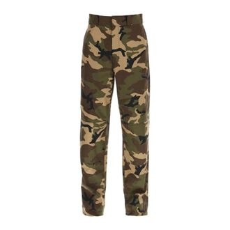 Palm Angels Homme, Pantalons, Multicolore, Taille: S Camouflage Cargo Pants